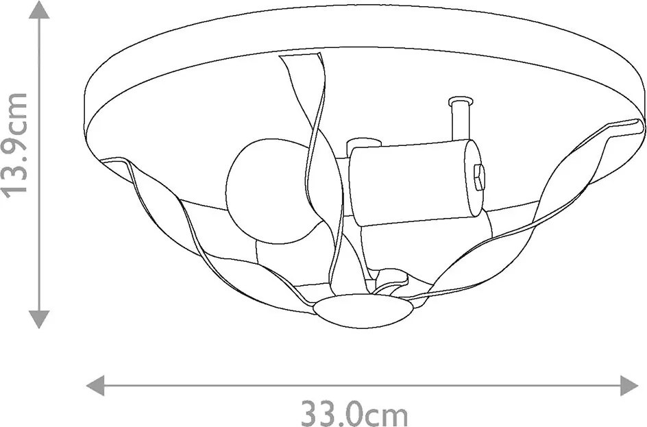 Elstead BRADBURY stropní svítidlo 2xE27 šedé 33 cm