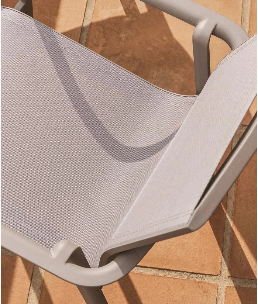 Béžová/taupe zahradní židle Canea – Kave Home