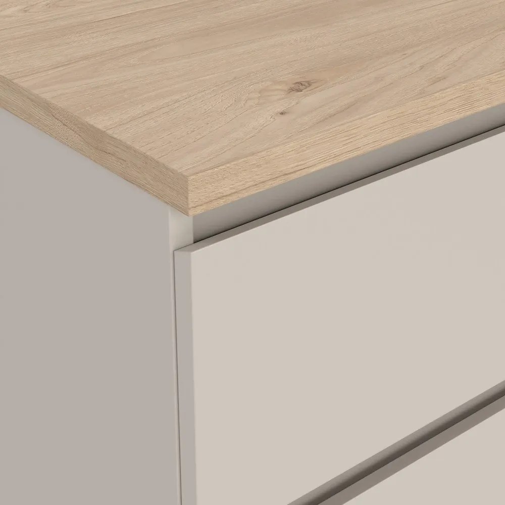 Krémová komoda 77x76x50 cm Naia – Tvilum