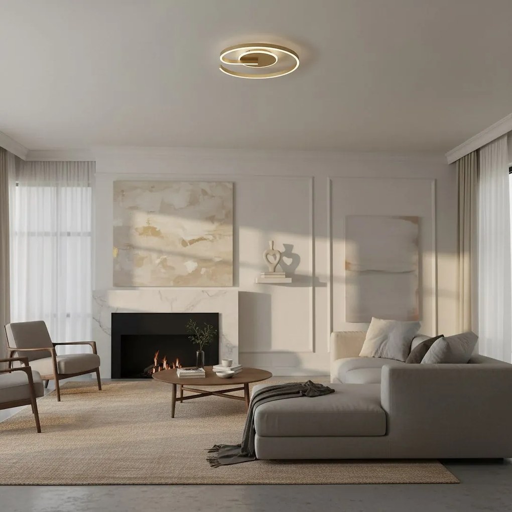 Stropní LED svítidlo Lorenzo, 1x LED 22w, 4000k, g