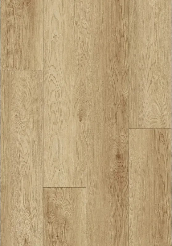 Mexen Anniston vinylové panely 1240 x 182 mm SPC 6,5 mm, podložka IXPE 1,5 mm, 4 V-drážka, Dub - F1038-1240-182-505-4V1-01