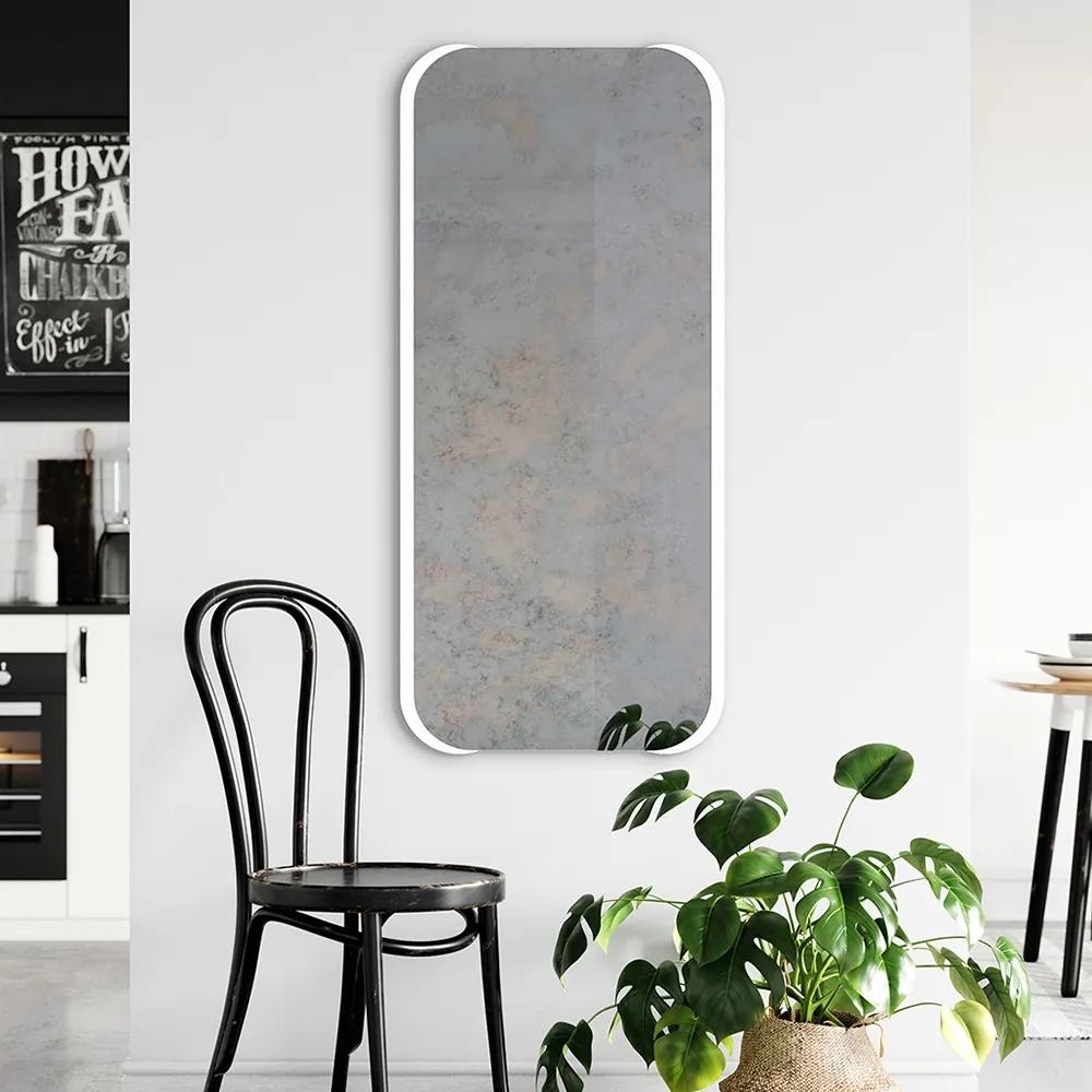 Zrcadlo Mezos White - antique Rozměr: 50 x 80 cm