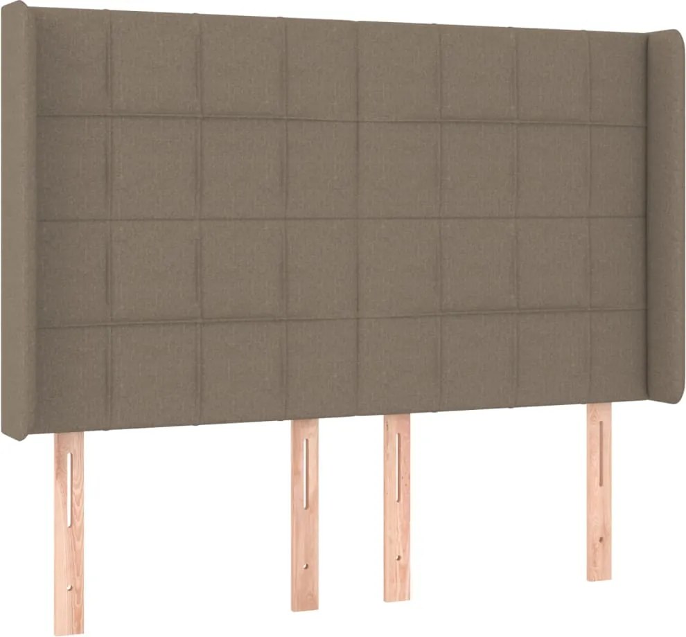 Box spring postel s matrací a LED taupe 140x200 cm textil 3138321