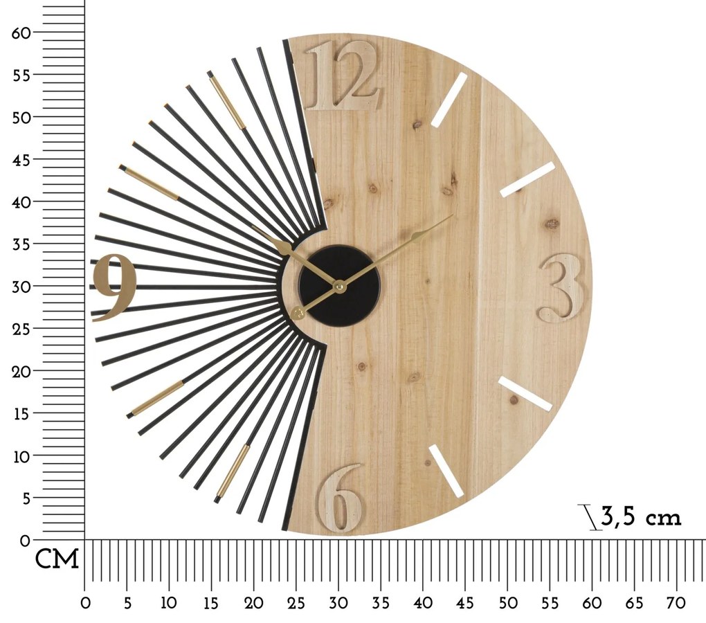 Mauro Ferretti Nástěnné hodiny WORDY 60X3,5 cm