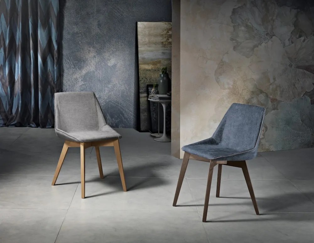 Max Home Jídelní židle Marlena vzorník tkaniny: crystal 01, nohy: dřevěné jasan přírodní
