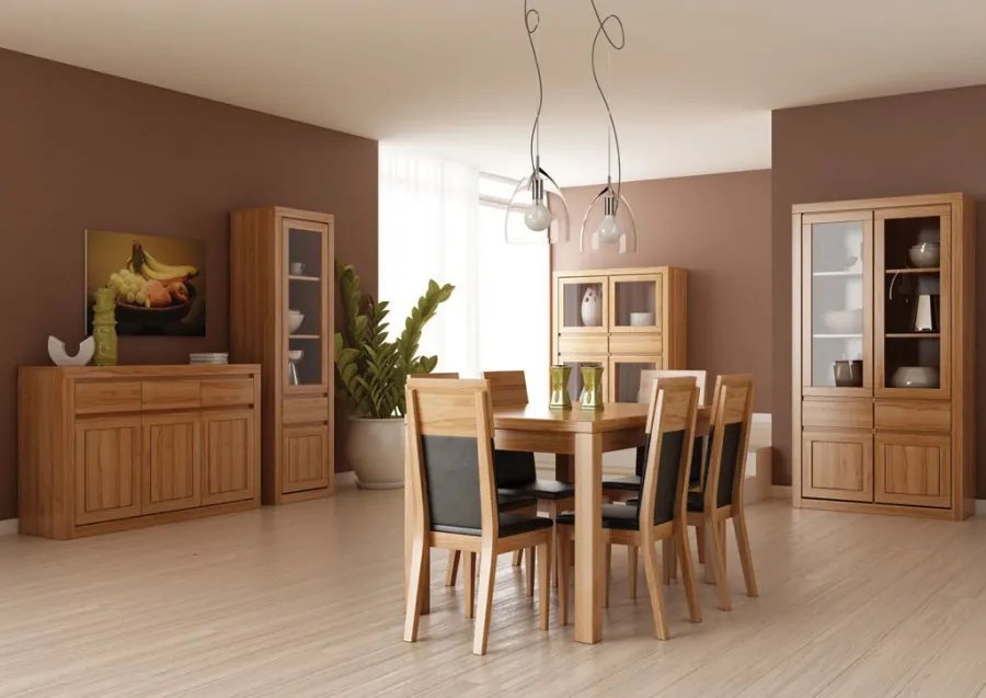 Casarredo - Komfort nábytek Masivní postel KL-184, 100x200, dřevo buk, výběr moření | barva: bez moření buk