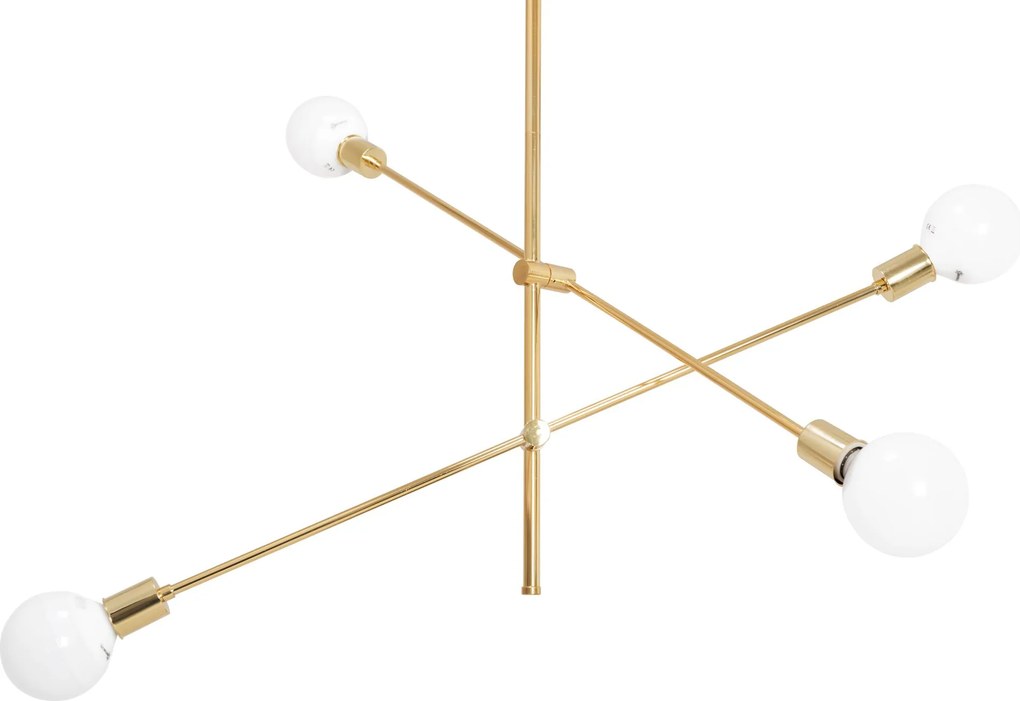 Toolight - Nastavitelná stropní lampa dvouramenná 4xE27 60W APP479-4C, zlatá, OSW-00611