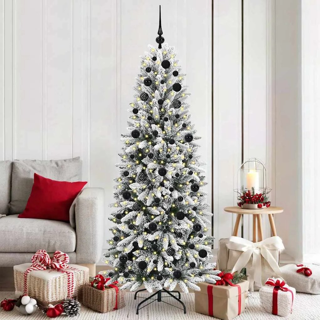 Umělý vánoční stromeček Bílá 180 cm PVC, plast, ocel a PE 3396046