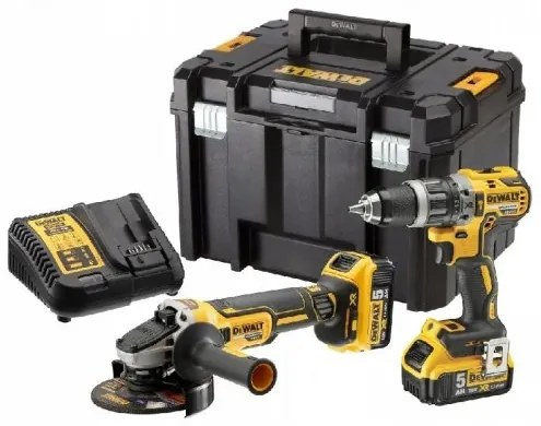 Kombo sada aku nářadí 18V/2x5,0Ah DeWALT DCK2020P2T