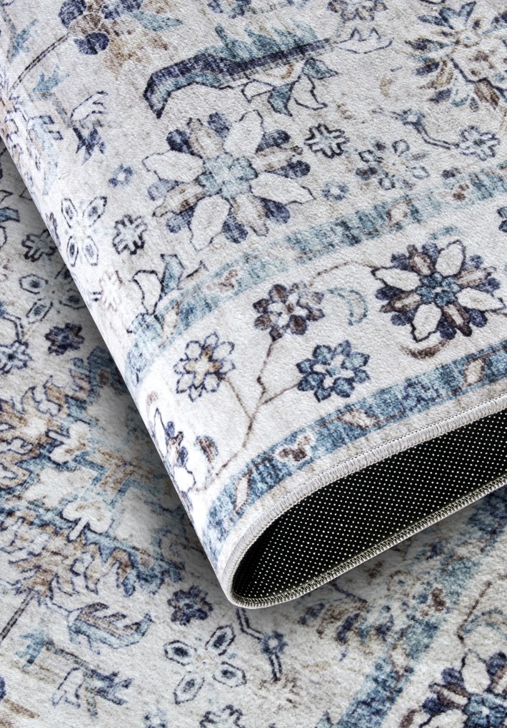 ELLE Decoration, Kusový koberec Imagination New 106042 Cream/Blue z kolekce Elle, 160x230, modrá, ložnice