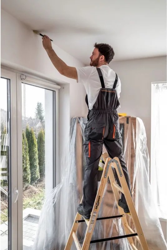 Dřevěné malířské štafle 2x5 stupňů oboustranné DRABEST DREW 2x5 PRO