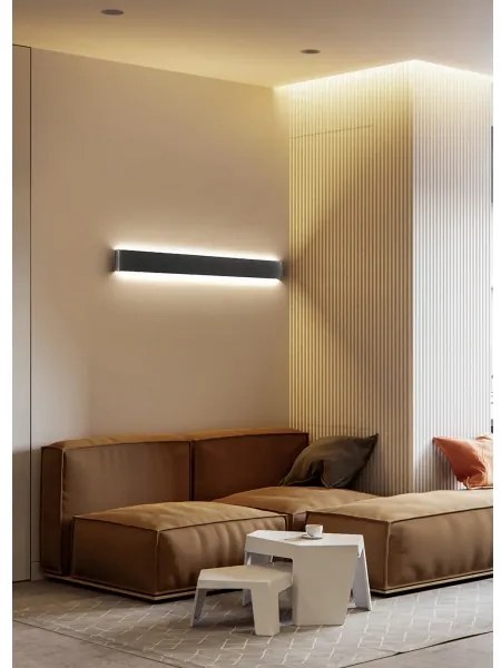 Azzardo AZ5341 - LED Nástěnné svítidlo GALASSO LED/36W/230V 110 cm černá