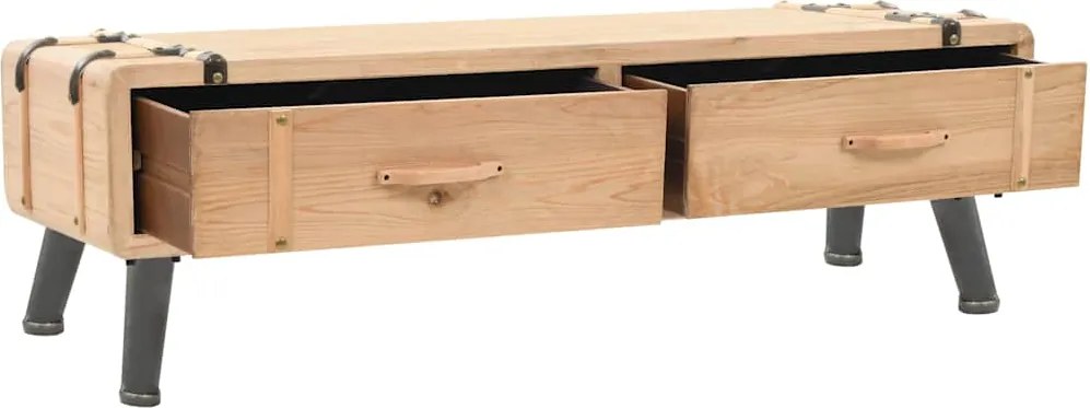 TV stolek masivní jedlové dřevo 120 x 33 x 35 cm 245773