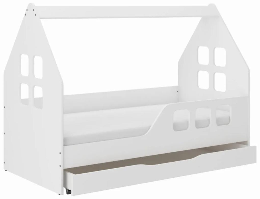 dětská postel Domeček se ZÁSUVKOU 160x80 woodentoys