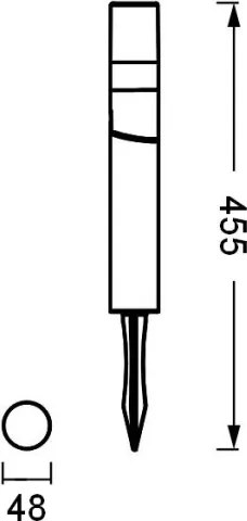 Ledvance - LED Venkovní lampa ROTA SPIKE LED/1W/12V IP44