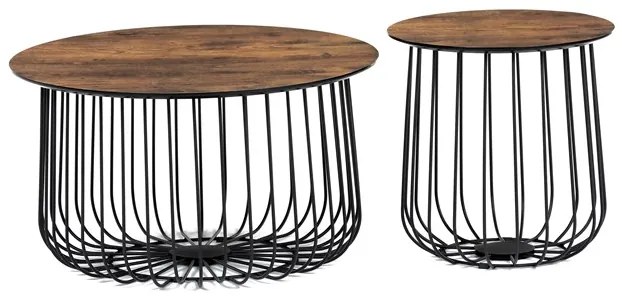 Konferenční stolek 60x60x34cm, mdf, divoký dub, AF-3007 OLW