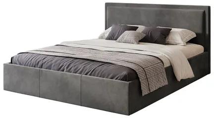 Čalouněná postel SOAVE rozměr 160x200 cm Černá