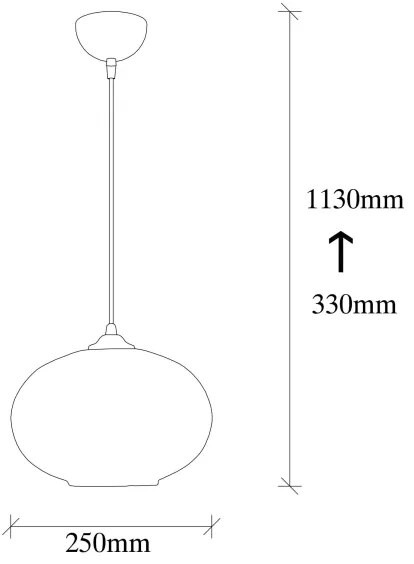 Lustr na lanku CAMINI 1xE27/40W/230V