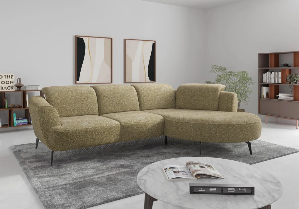 XXXLutz ROHOVÁ SEDAČKA, textil, olivově zelená Sit & More - Sedací soupravy - 000144018529