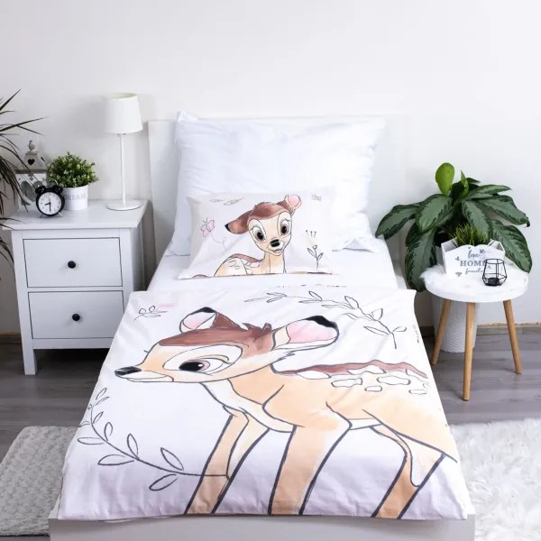 Jerry Fabrics Povlečení do postýlky Bambi Beige baby 100x135, 40x60 cm