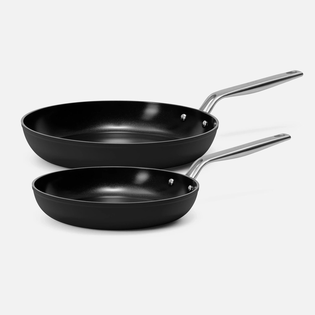 Fabini Sada pánví Meda 4.0, ø 26 cm + ø 30 cm, 2 díly - Nepřilnavé pánve s keramickým povrchem, černé