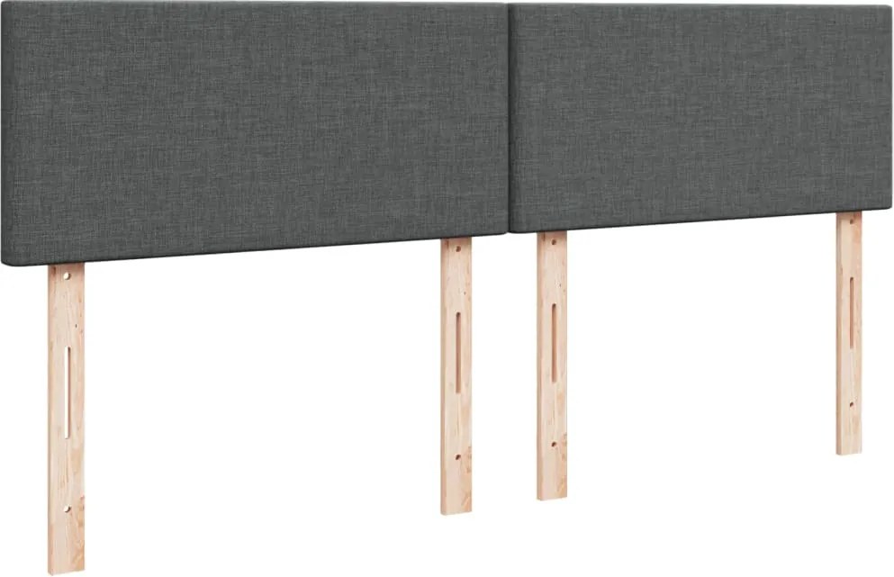 Box spring postel s matrací tmavě šedá 180x200 cm textil 3288261