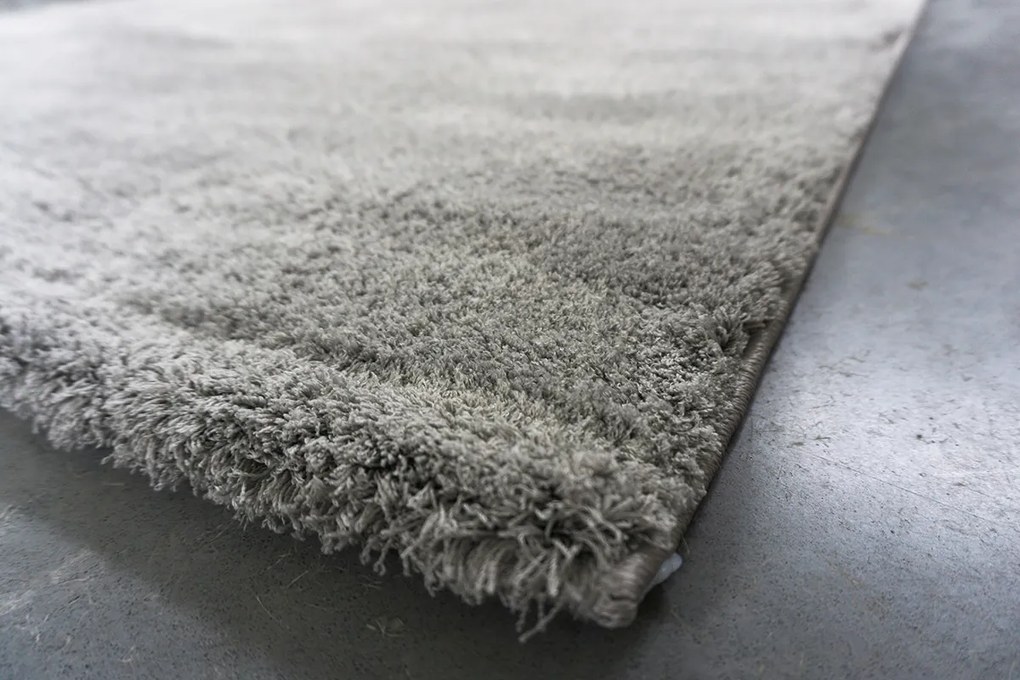 BE Koberec Microsofty 8301 LIGHT GREY - šedý obdélníkový Rozměr: 120x180 cm