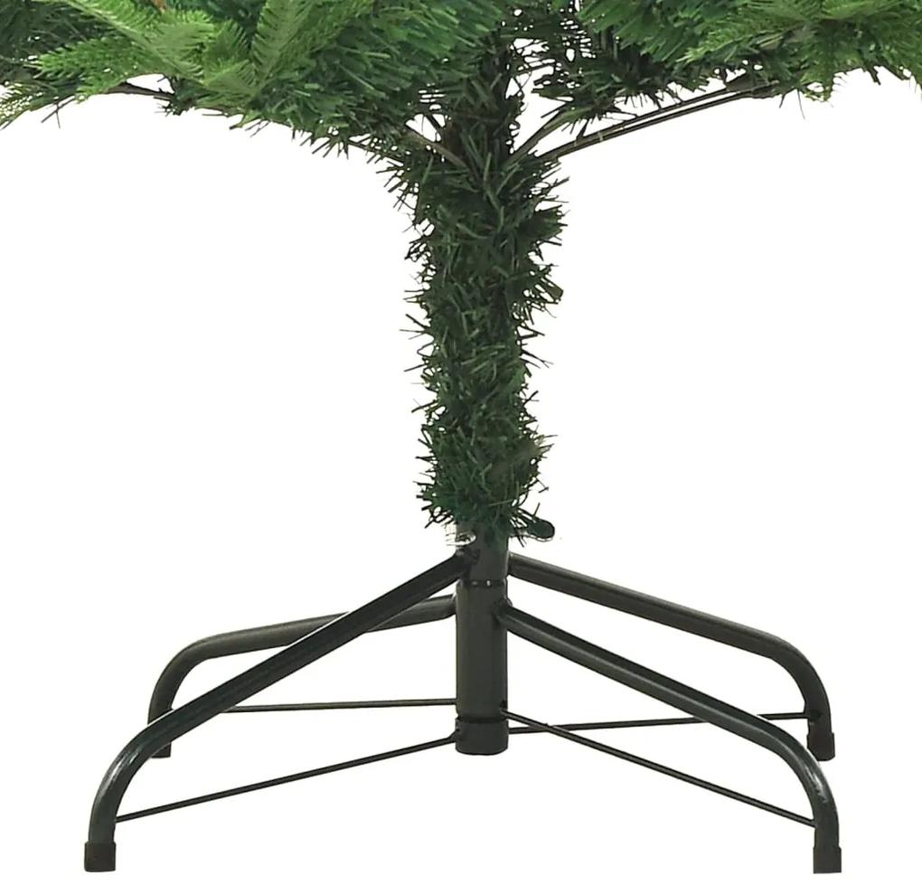 vidaXL Umělý vánoční stromek zelený 210 cm PVC a PE