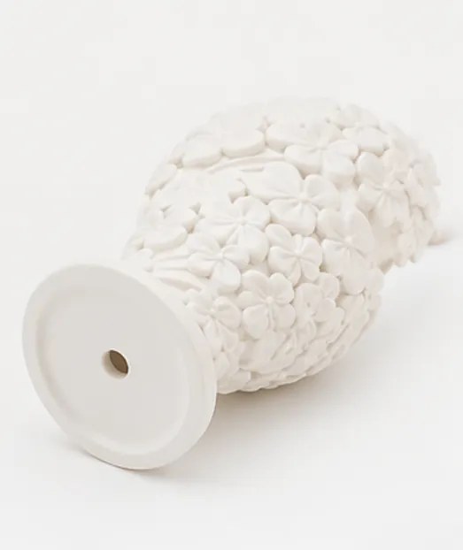váza, styl tradiční, plast, 11,5x5,5x5,5 cm, krémová, Dekorino VD0260018