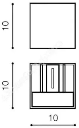 LED vnější nástěnné osvětlení Gambino 4000K bílé