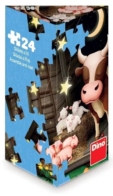 Dino Puzzle triangl Zvířátka na farmě 24 dílků