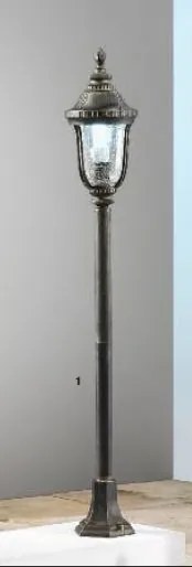 OR AL 11-1122/1 Venkovní sloupkové svítidlo 1x13W, patina, IP44,výška 112cm - ORION