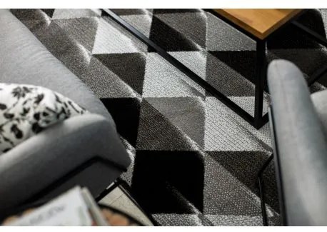 koberec INTERO PLATIN 3D Trojúhelníky šedá velikost 180x270 cm | krásné koberce cz