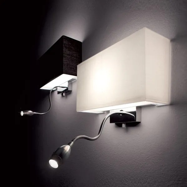 Ideal Lux - LED Flexibilní svítidlo HOTEL 1xE27/60W/230V + LED/1,5W/230V
