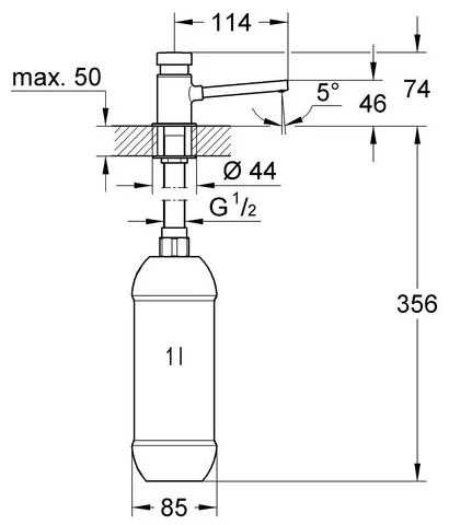 Grohe Dávkovač tekutého mýdla 36194000