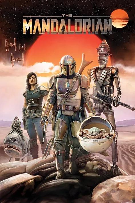 Postershop Plakát - Star Wars The Mandalorian (Group)