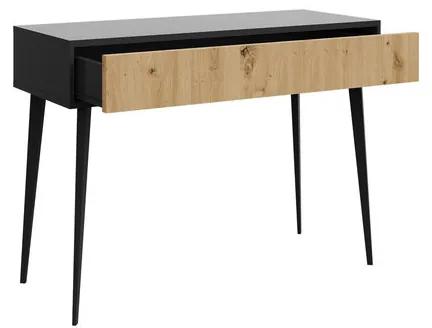 Konzolový stolek Oksawi 1SZ, Barva dřeva: dub artisan / černý