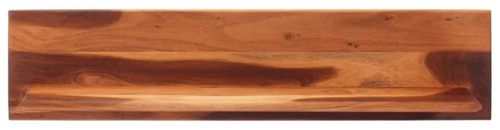 Petromila Nástěnné police 2 ks 112 x 20 x 26 cm masivní akáciové dřevo