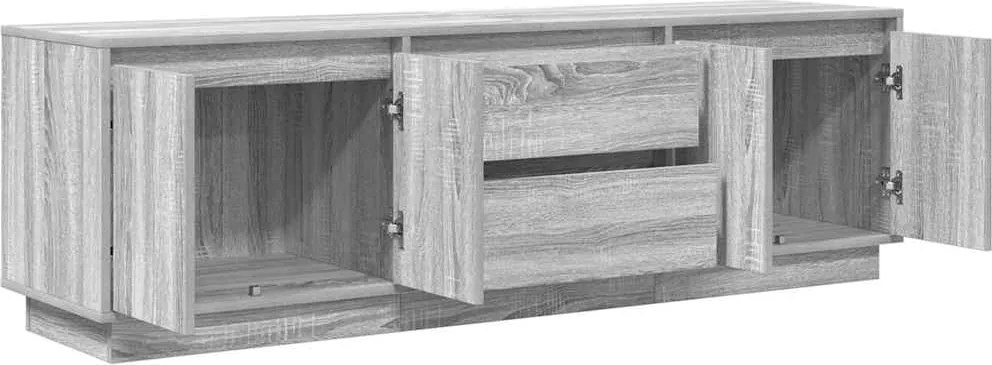 TV skříňka s LED světly šedá Sonoma 160,5x41x50 cm 3328431
