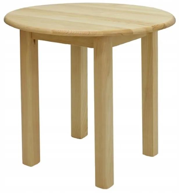 Dede Stůl z masivu borovice 80 cm