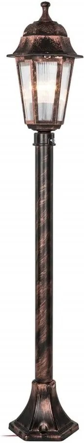 Venkovní svítidlo bronzové barvy Lampas, výška 98 cm
