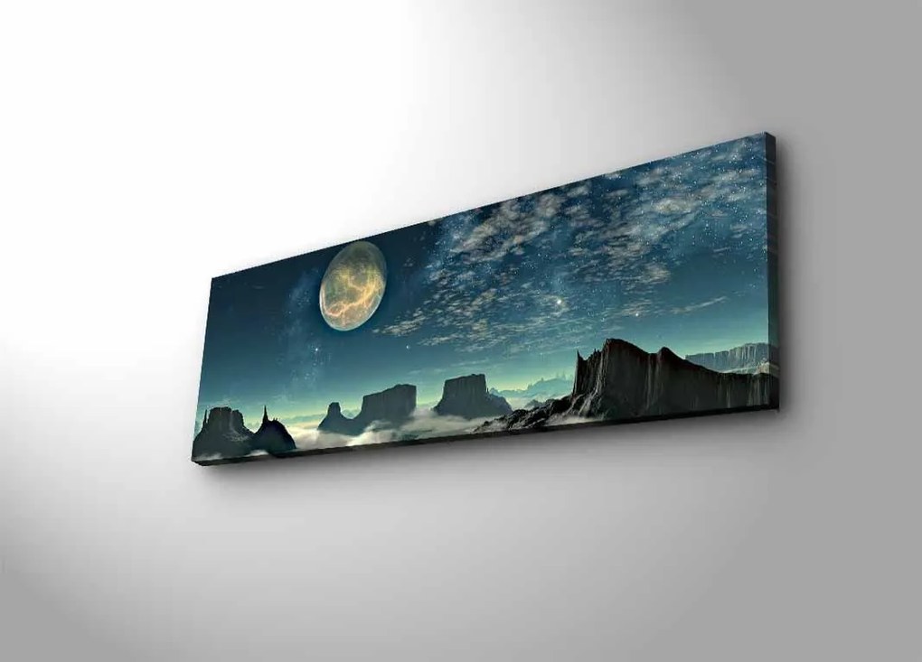 Obraz s LED osvětlením SOUMRAK 30 x 90 cm