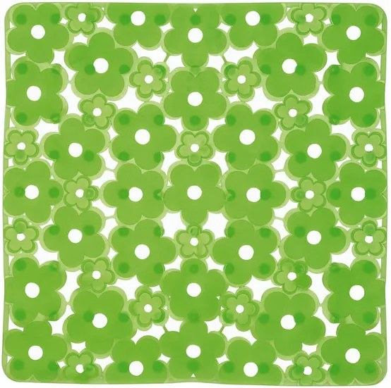 SAPHO MARGHERITA podložka do sprchového koutu 51,5x51,5cm s protiskluzem, PVC, zelená ( 975151P8 )