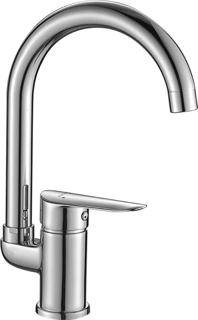Kuchinox Cento, dřezová baterie s výtokem ve tvaru-U, chromová, LAV-BKC_068D