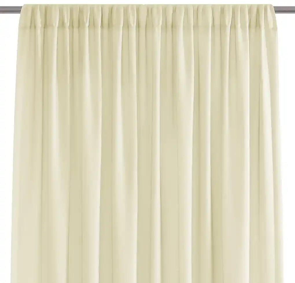 Dekorační krátká záclona s řasící páskou VILMA smetanová 250x160 cm nebo  300x160 cm MyBestHome Rozměr: 300x160 cm | BIANO