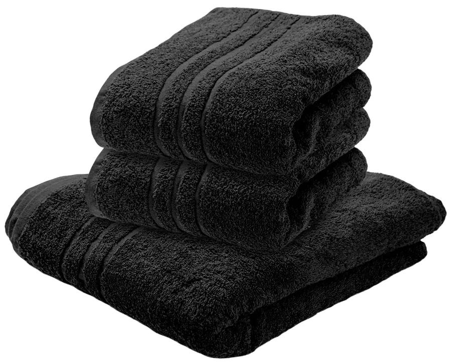 Osuška Comfort 70 x 140 cm černá, 100% bavlna