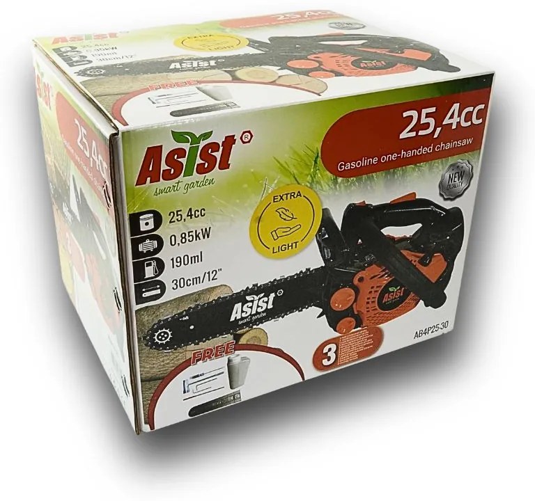 ASIST smart garden AB4P25-30 Řetězová pila 30 cm, 25,4 cm3