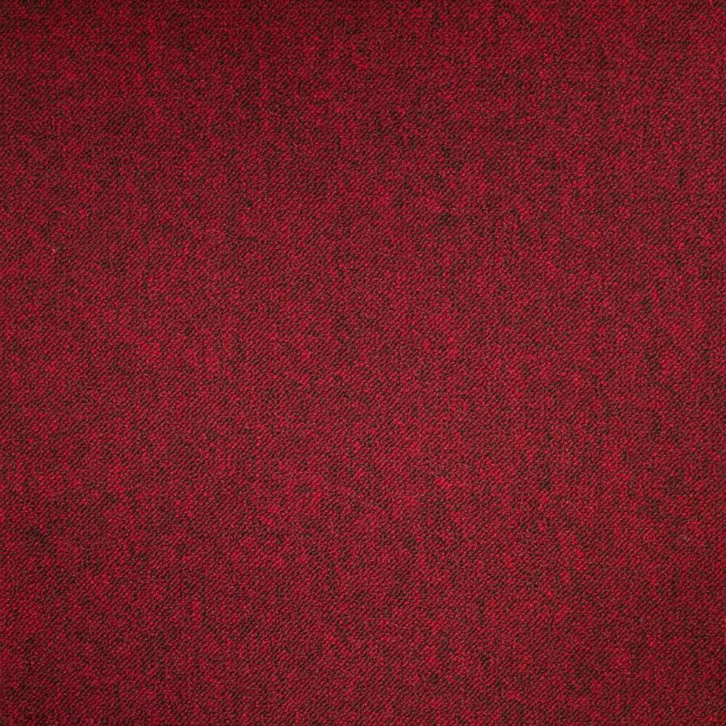 Kobercové čtverce Capital Marseille 126 - červený - 50x50 cm
