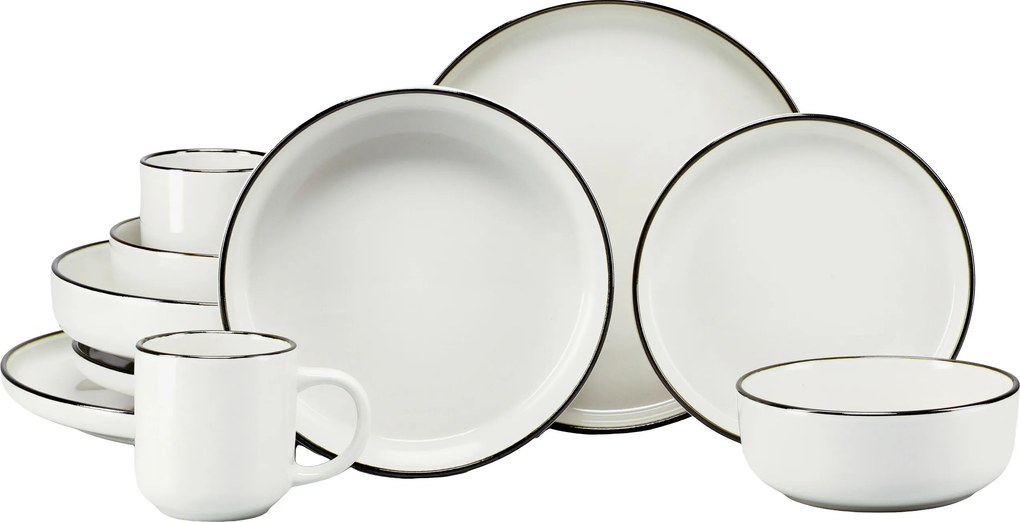 XXXLutz KOMBINOVANÁ SOUPRAVA Nordic Festive Creme 10dílné Creatable - Online Only nádobí - 007768040701