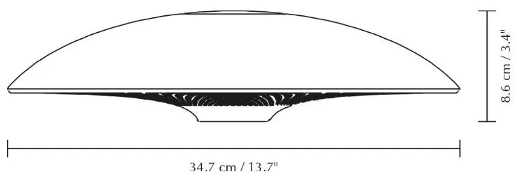 Stínidlo v černo-zlaté barvě ø 35 cm Manta Ray – UMAGE